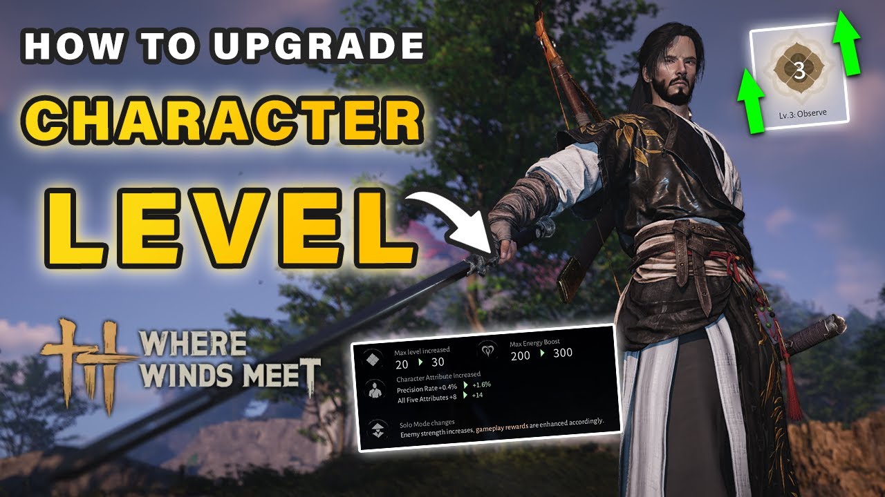 How to Upgrade Character Levels to Increase Level Caps in Solo Mode ...