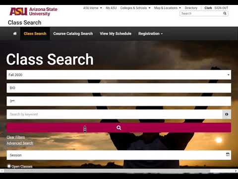 ASU Class Search Tutorial - YouTube