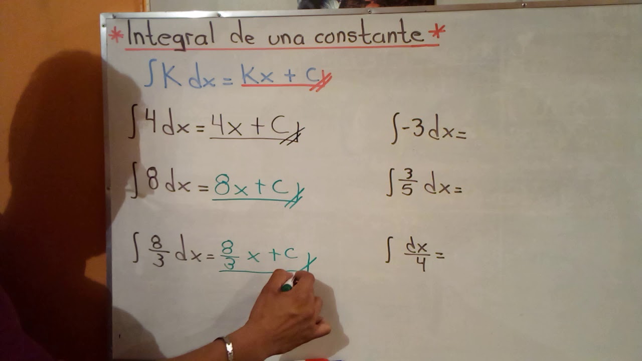 Integral de una constante - YouTube