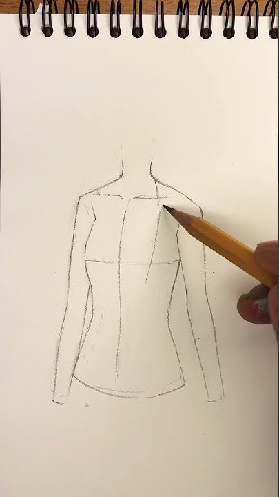 draw jacket on body, how to draw jacket, drawing clothes on body - YouTube