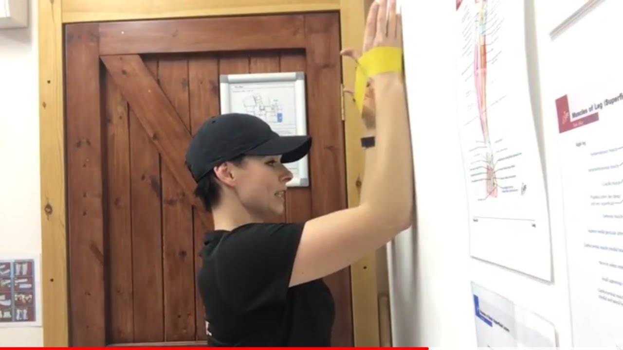 Banded Wall Walks (Rotator Cuff/ Shoulder Strength/ Stability) - YouTube