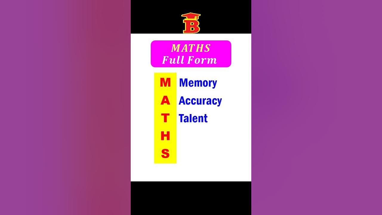 maths-full-form-youtube