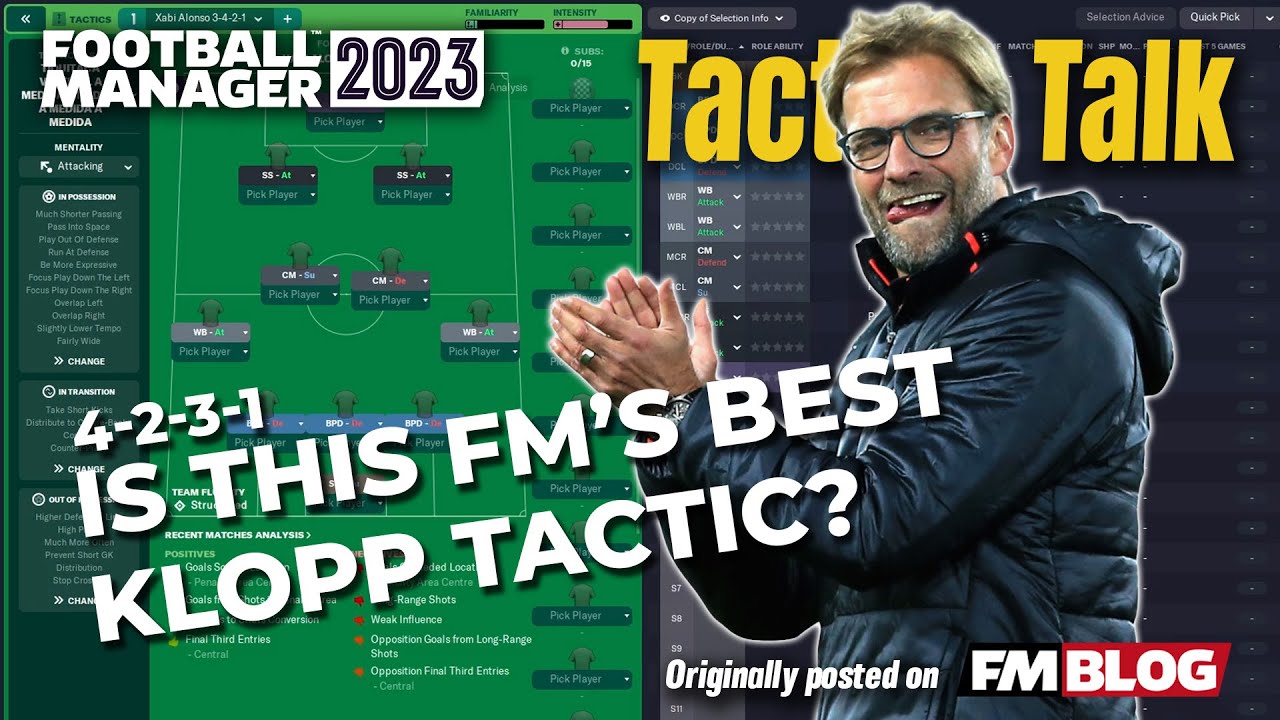 The Best Klopp Tactic in FM23! | Tactics Talk | Football Manager 2023 ...