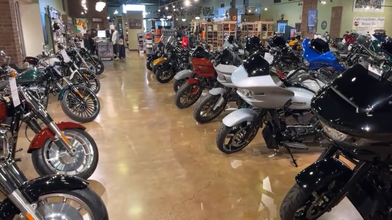 LIVE Exploring Motorcycles At Clare’s HARLEY DAVISON Niagara with ...
