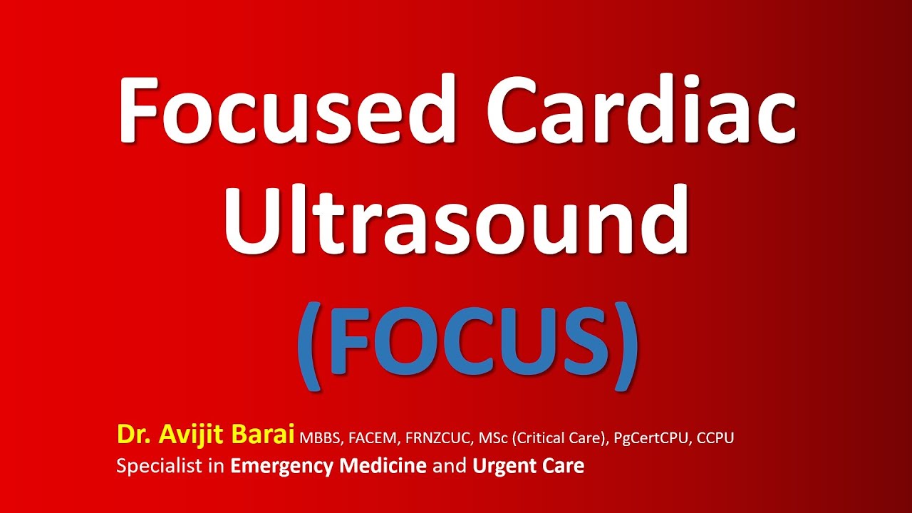 Focused cardiac ultrasound | FOCUS | Bedside echocardiography | Echocardiogram - YouTube