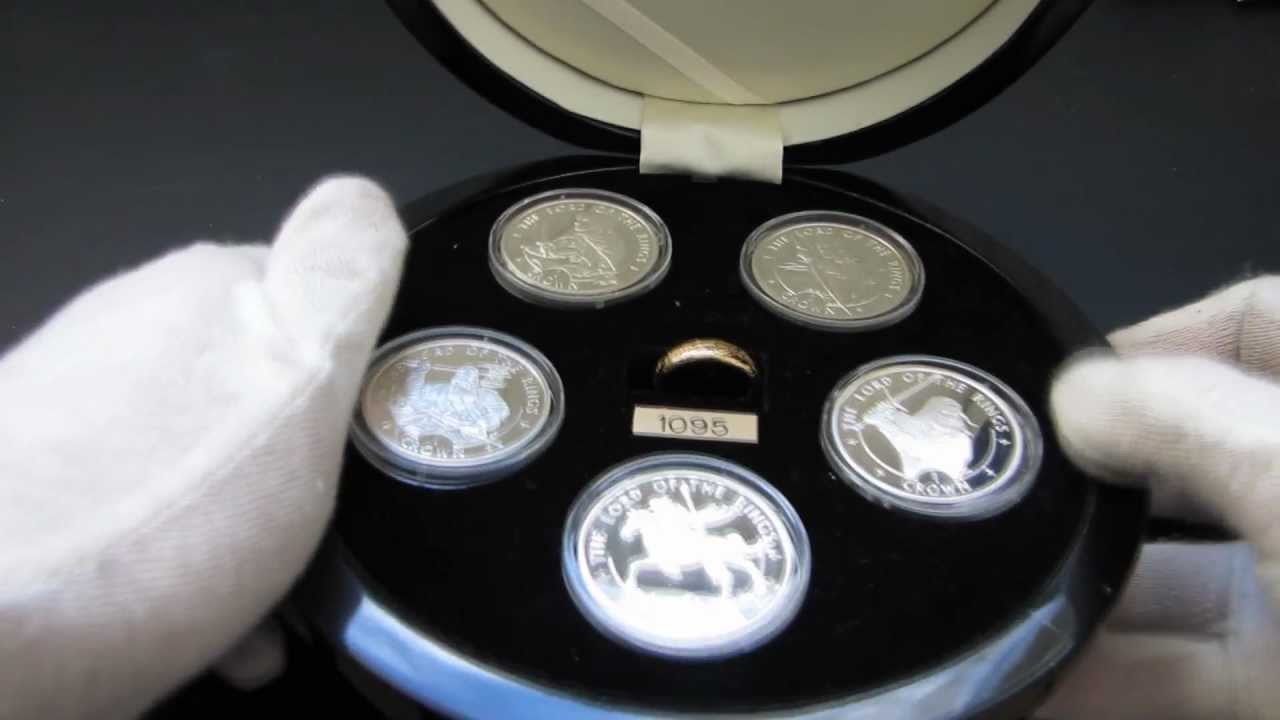 [HD] Lord of the Rings 5 Coin Silver Set With One Ring - The Pobjoy ...