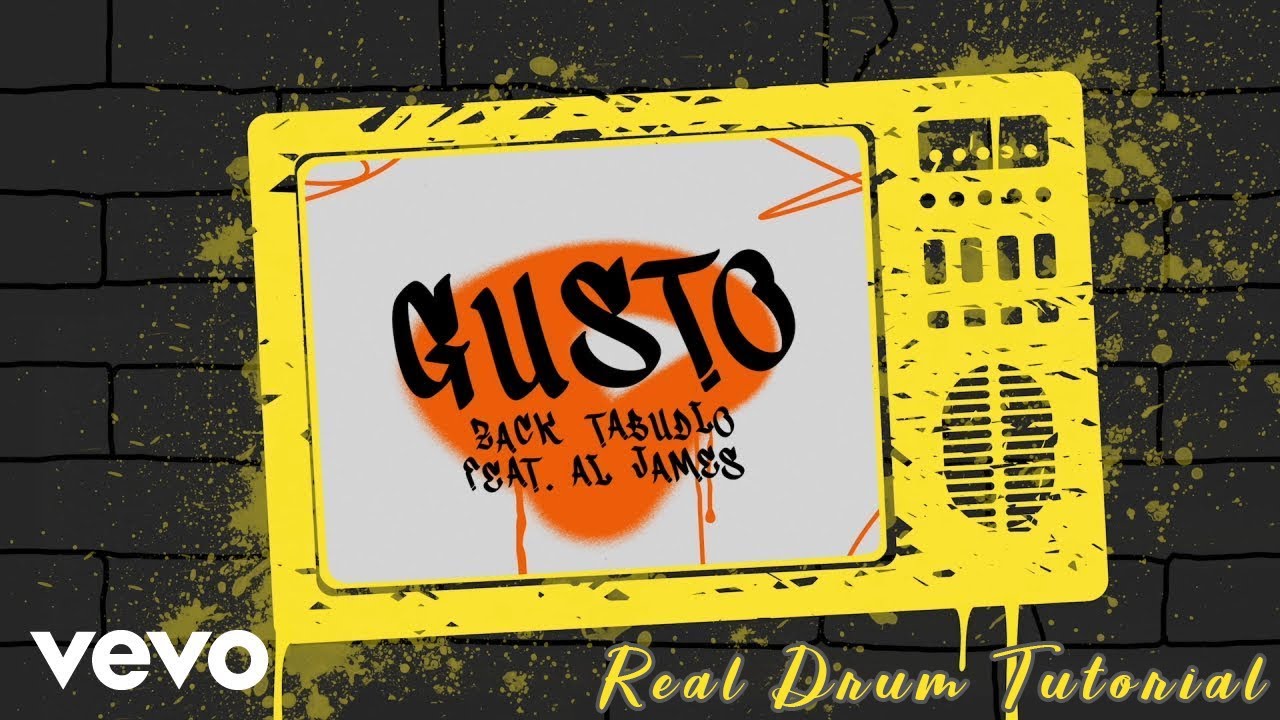 GUSTO BY: ZACK TABUDLO ft AL JAMES (Real Drum Tutorial EASY) - YouTube