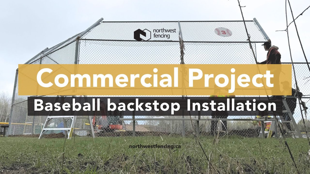 ⚾️ Upgrading the Community Baseball Field | Backstop Fence Installation ...