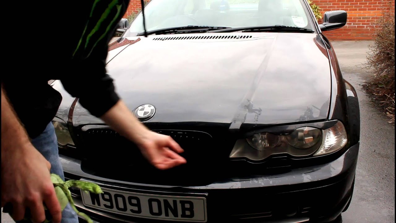 BMW e46 330ci Wiper Blades And Bonnet Open - YouTube