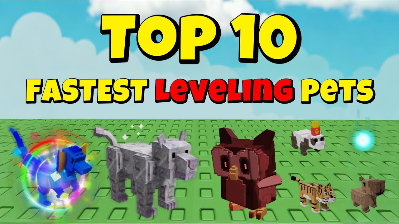 Top 10 FASTEST Leveling Pets in Grow A Garden (Level 50 in HOURS ...