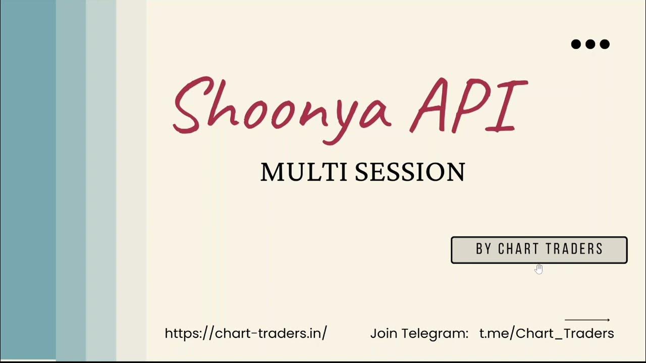 Shoonya API : Multi Session (Finvasia) - YouTube