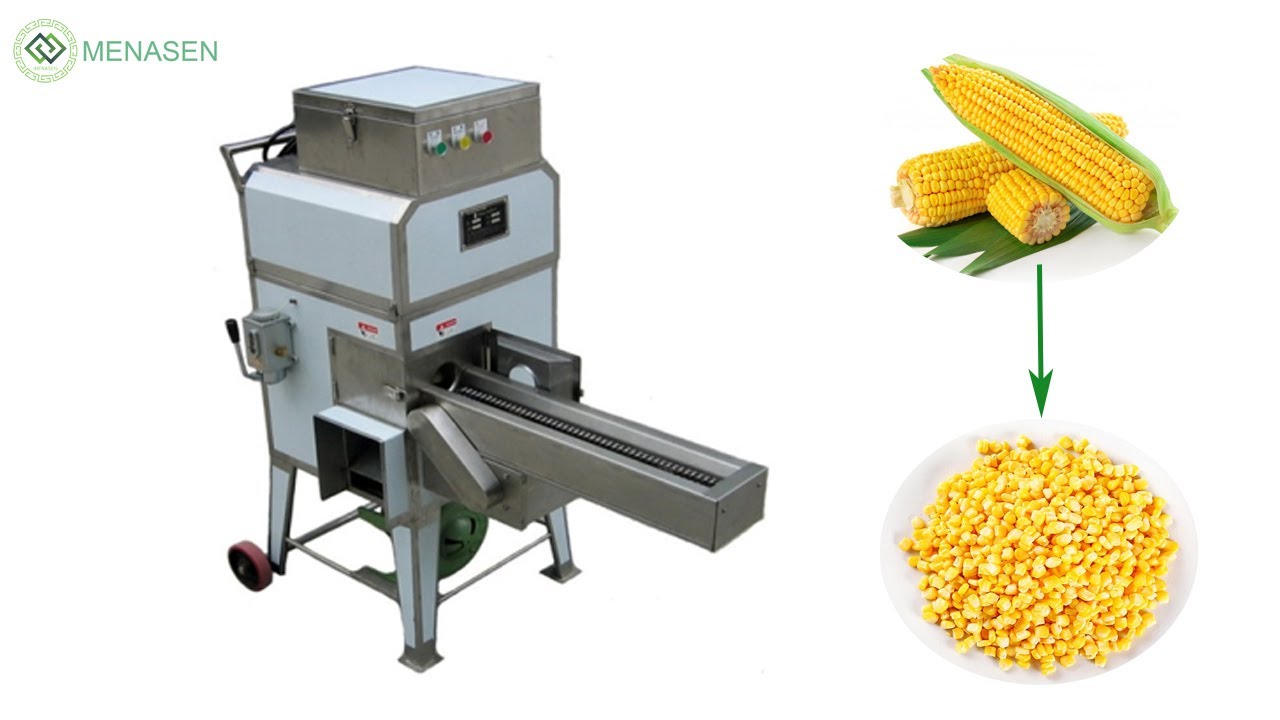 MNS-368 Corn Threshing Machine - YouTube