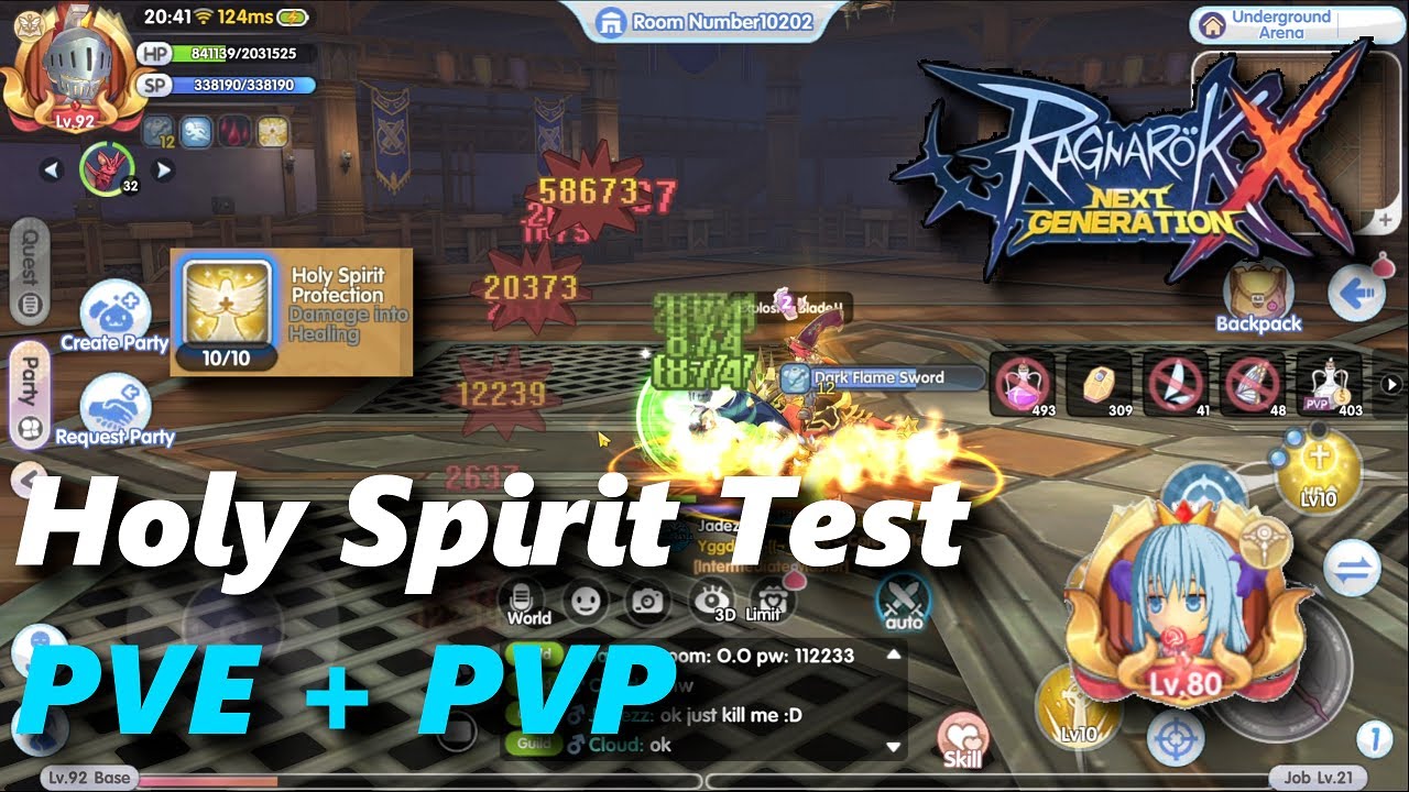 Holy Spirit Protection Skill Test | rox | Ragnarok X: Next Generation ...