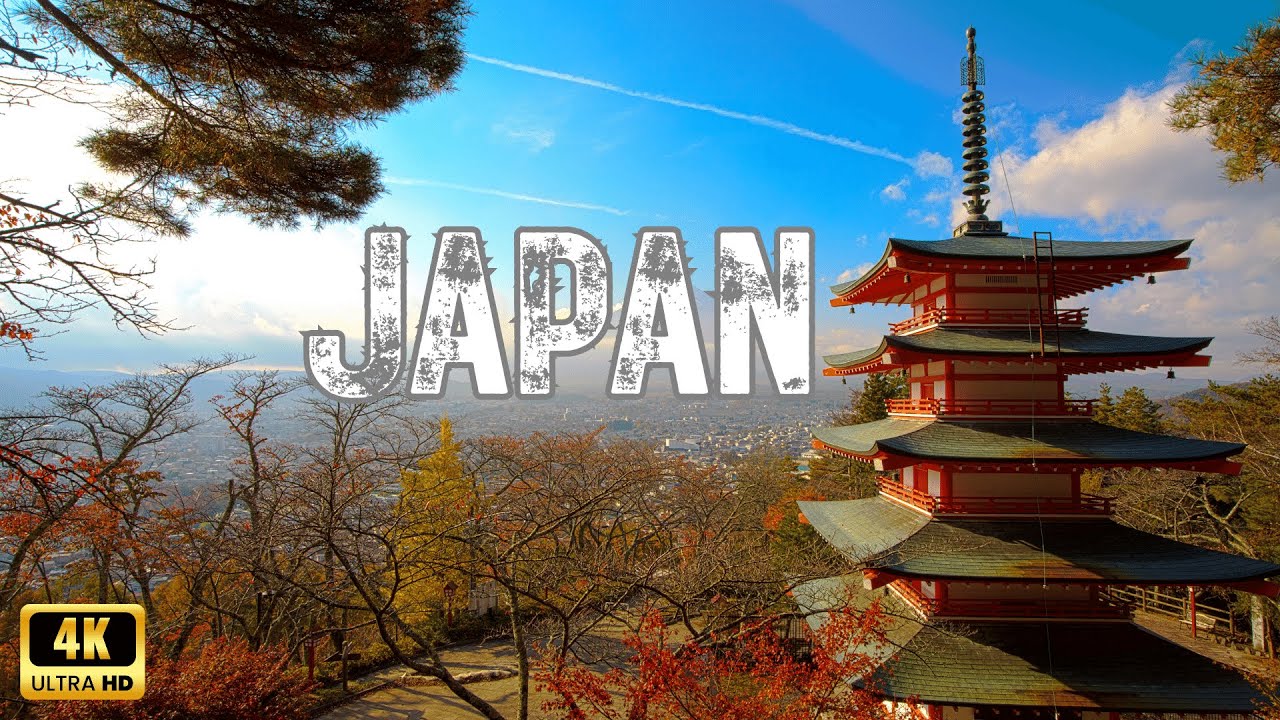 Japan Nature 4K | full hd scenery relaxation film with calm music ...