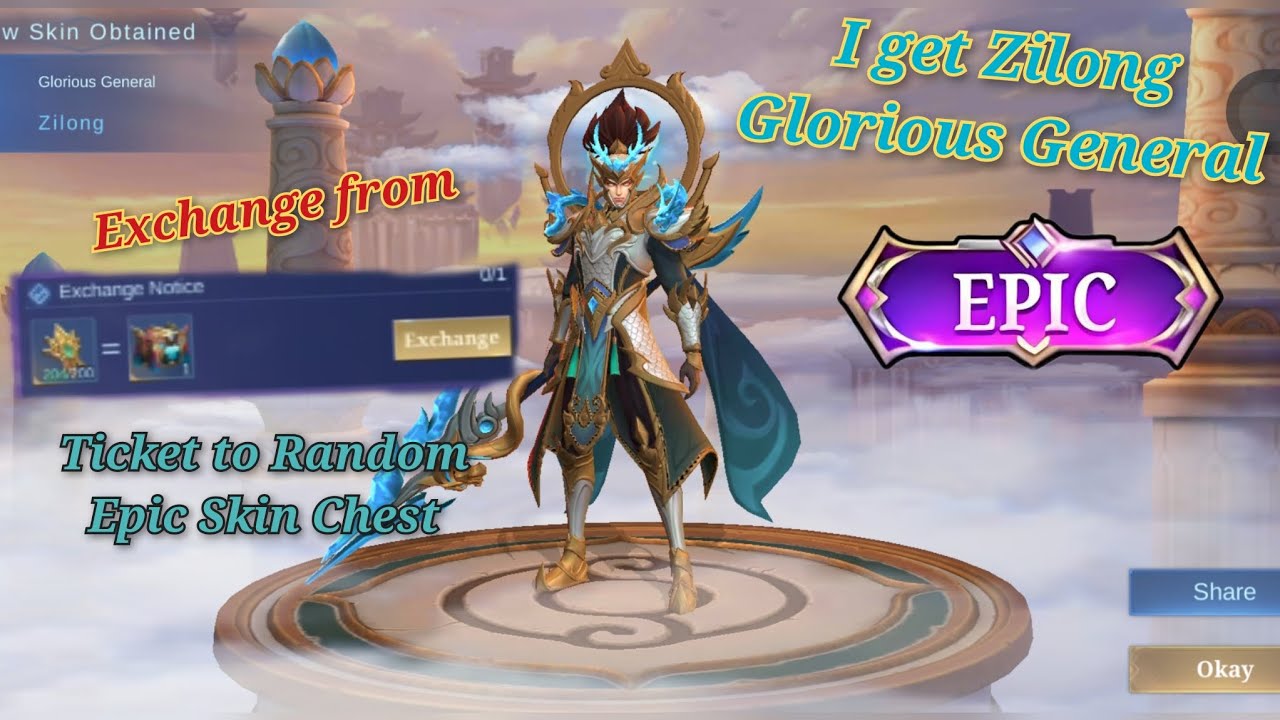 Mobile Legends : Buy Random Epic Skin Chest #mlbb #epicskin #zilong # ...