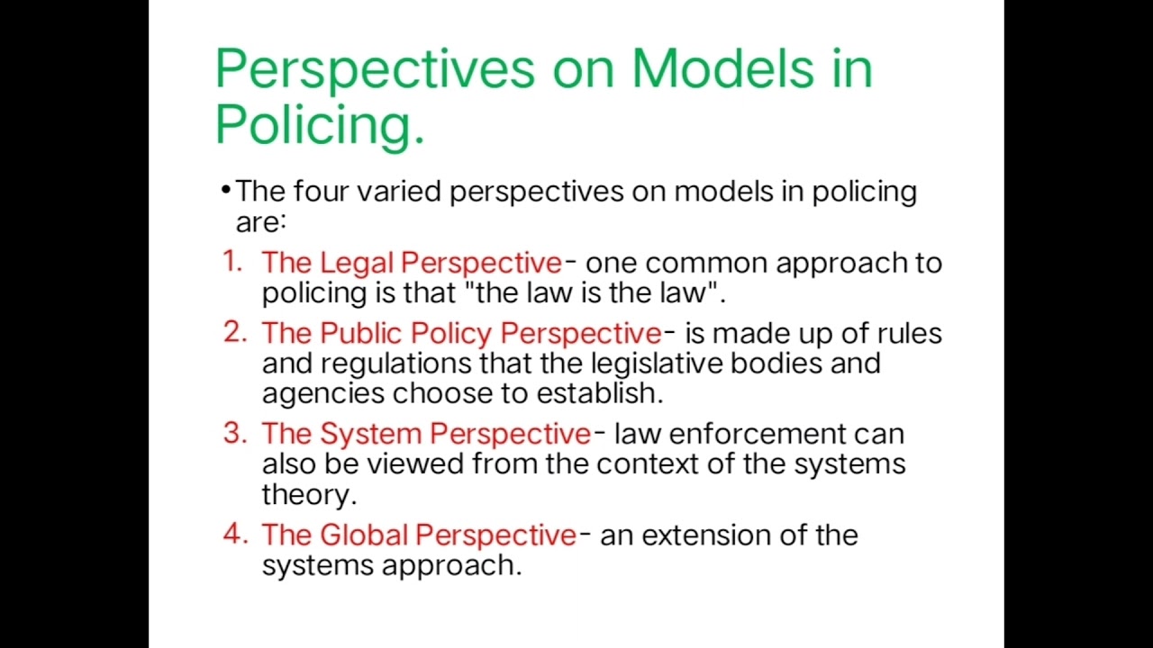 Contemporary Policing Model - YouTube