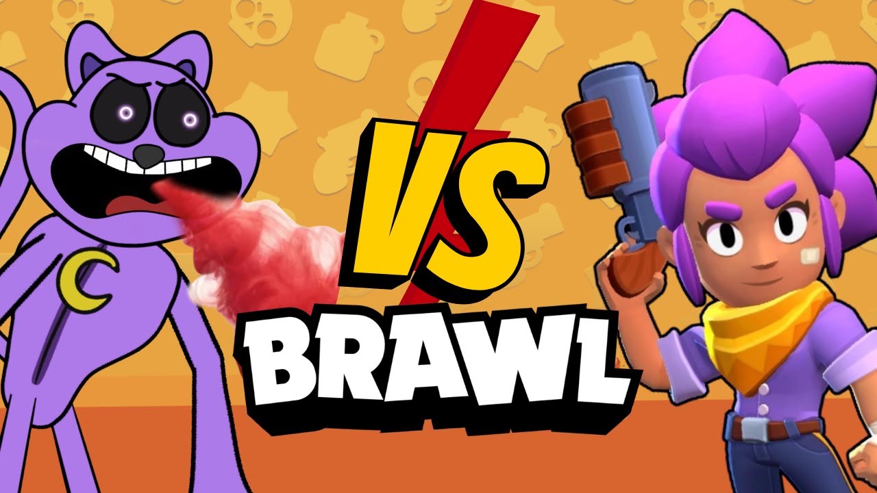 Poppy Playtime: Catnap Vs Shelly, from Brawl Stars! 2D Cartoon ...