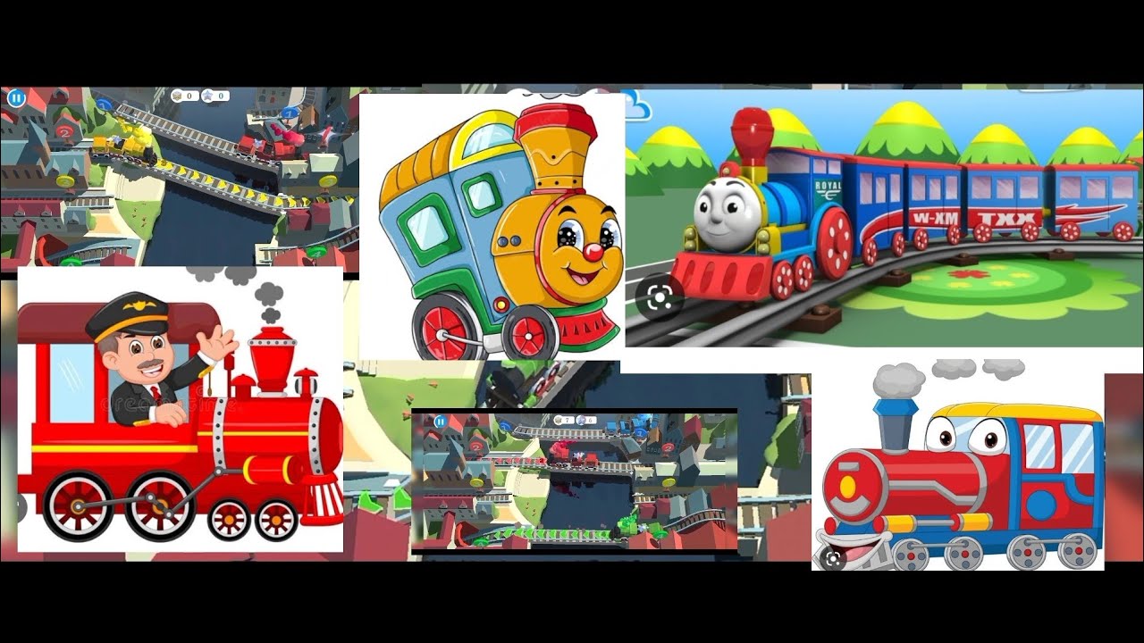 train cartoon Video 🚂 train game for kids - YouTube