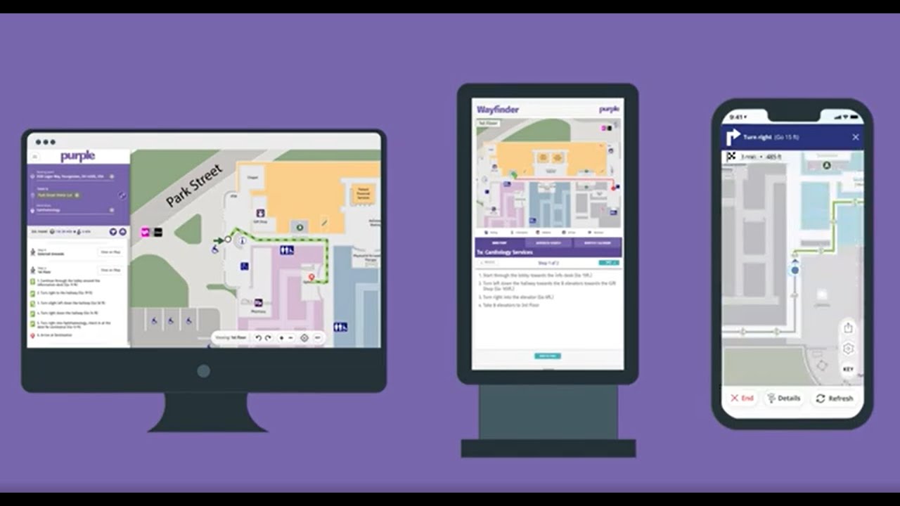 Digital Wayfinding - Purple Indoor Location Services - YouTube