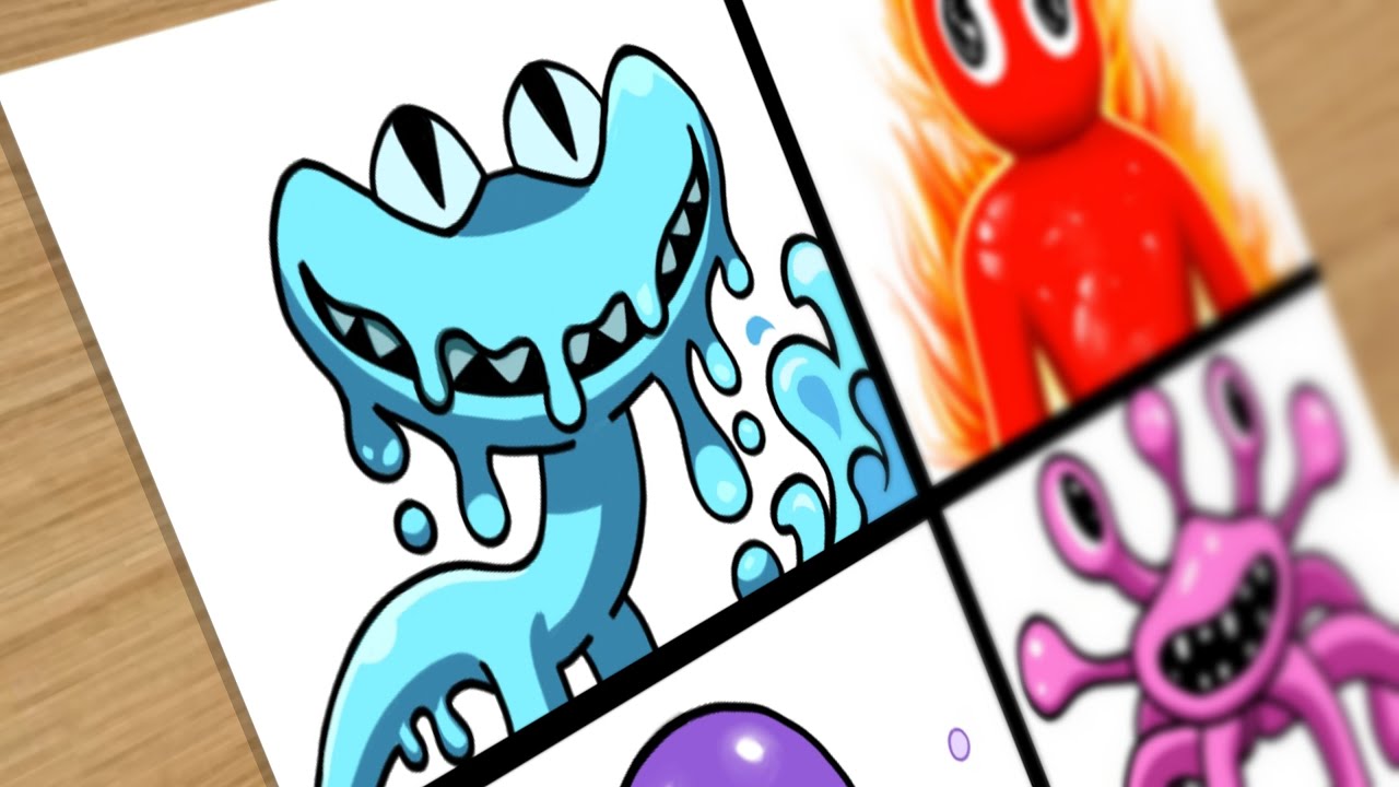 Drawing ROBLOX Elemental Rainbow Friends Chapter 2 Part 2/Concepts ...