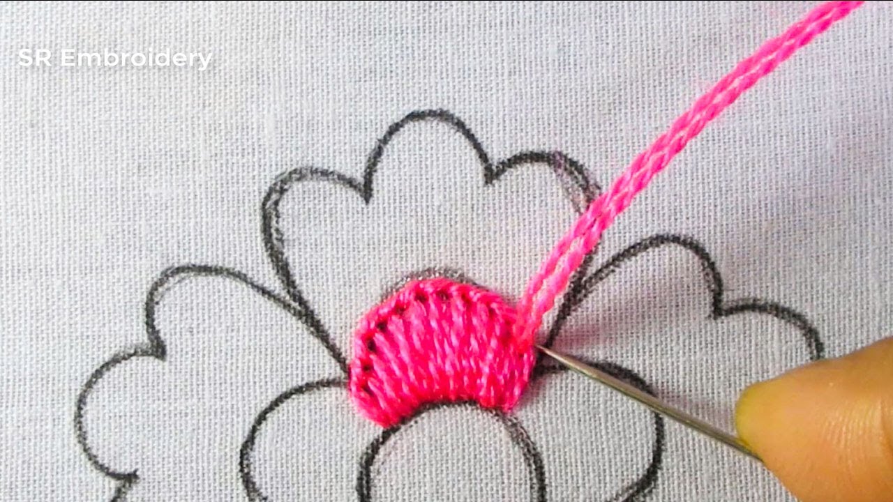 New Hand Embroidery Most Unique Colorful Flower Design Beautiful Flower ...