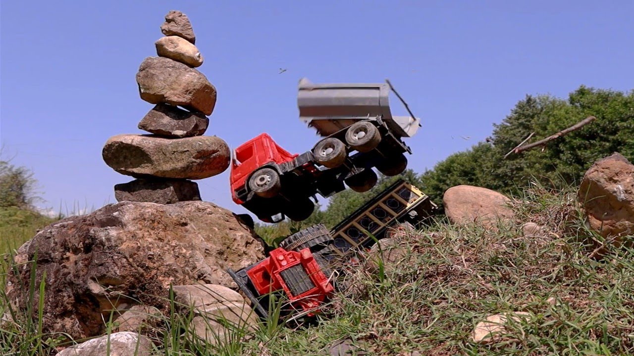 Heavy collision of Trucks with Big Rock? Cartoon for Kids| | Artemis ...