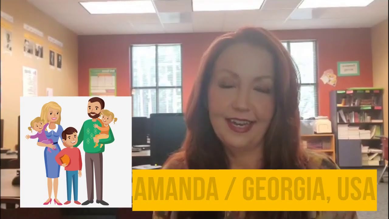ENGLISH LESSONS: FAMILY (Amanda, Georgia, USA) - YouTube