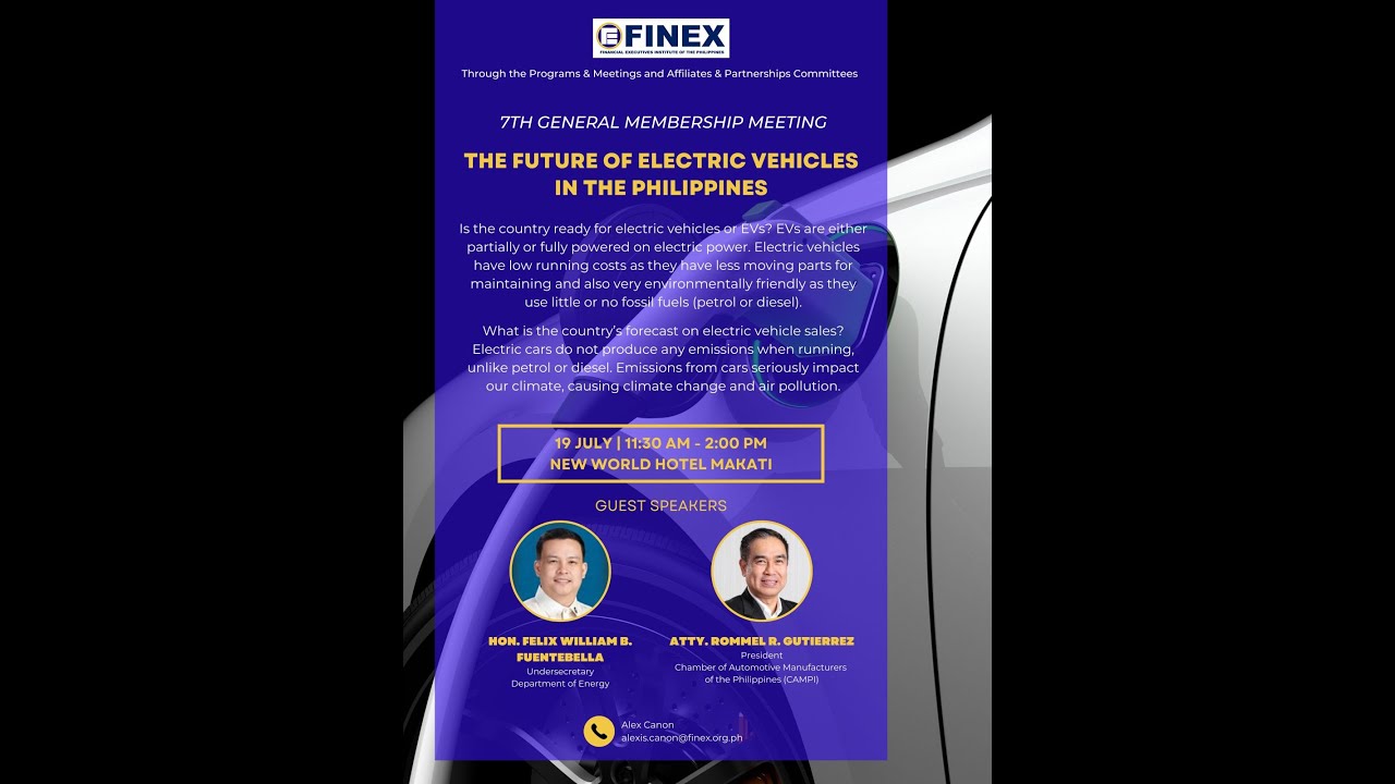7th General Membership Meeting: The Future of Electric Vehicles in the ...