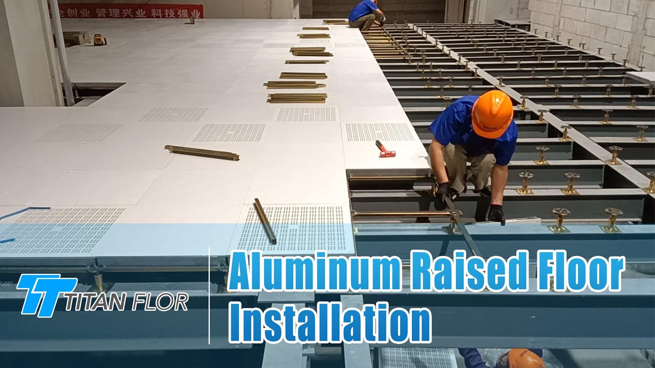 Aluminum Raised Floor System Installation -- Titanflor - YouTube