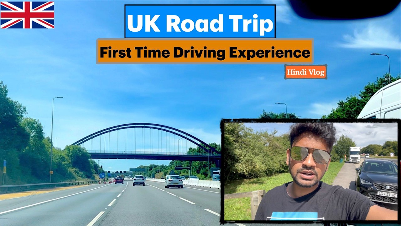 First time Driving Experience In UK | Hindi Vlog | Indian Driving In UK ...