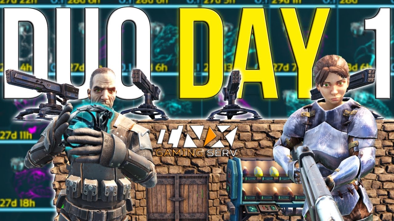 How A 25,000 HOUR DUO Dominate Day 1 On The BEST PvP Server INX - ARK ...