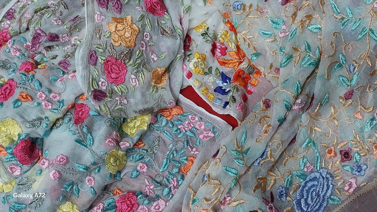 Pakistani HAND EMBROIDERY WITH RESHAM MUKESH GOTA DRESS ORDER ON ...