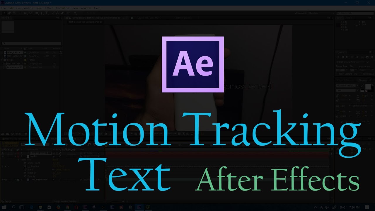 Text Motion Tracking: Premiere Pro: After Effects Text follow (easy ...