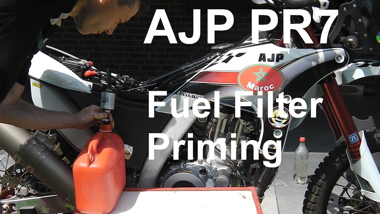 AJP PR7 Fuel Filter Priming - YouTube