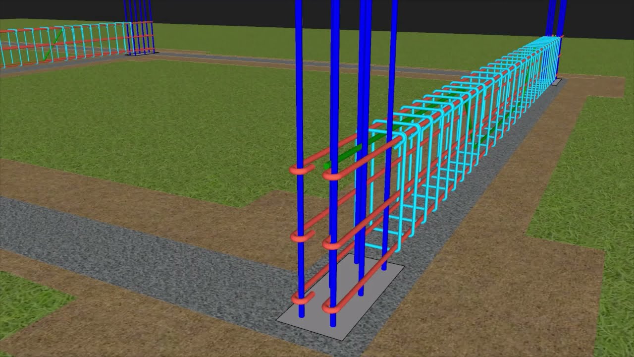 How to install rebar Beam || Sketchup 2021 || Solid Beam Animation ...