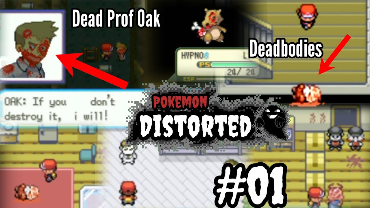 Pokemon Horror Game 😨 || Pokemon Distorted Ep-01 in Hindi gameplay GBA ...