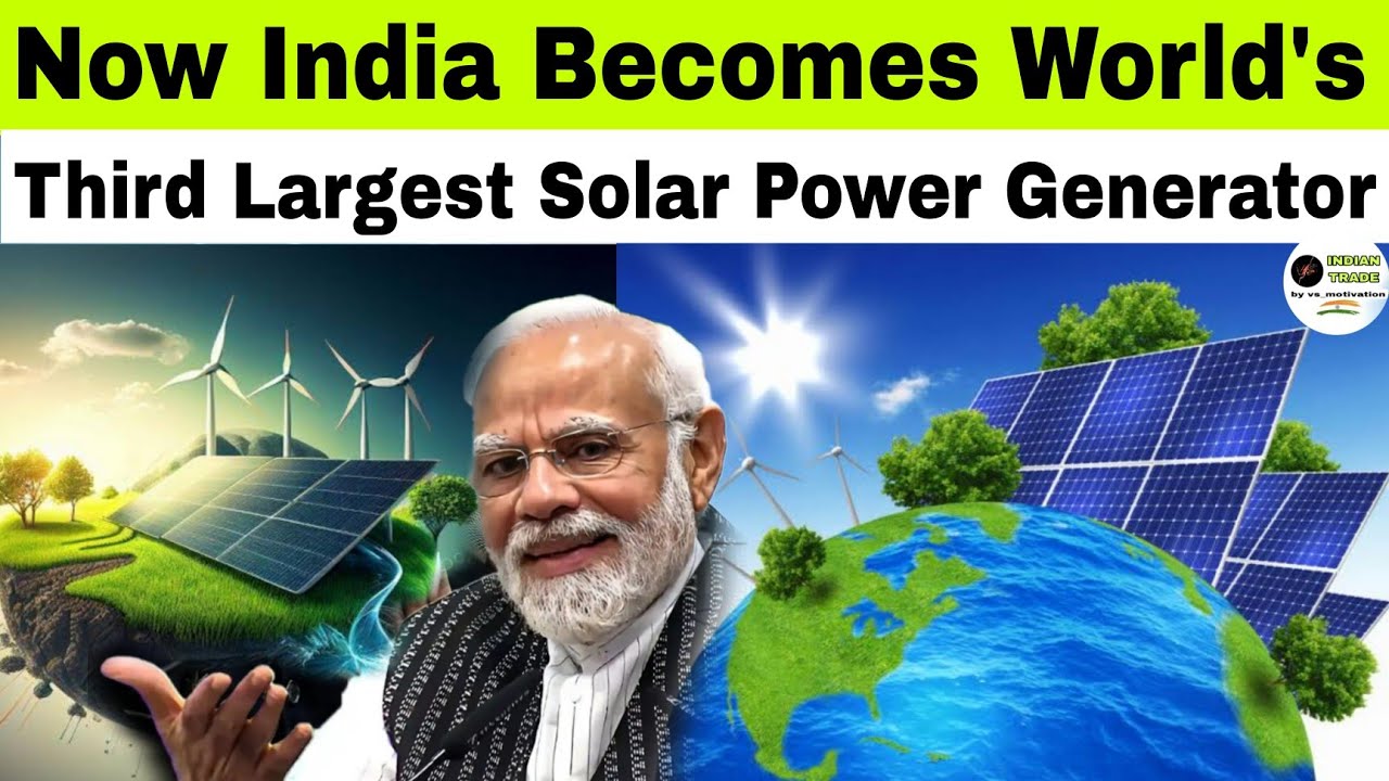 India surpasses Japan as world's 3rd largest solar power generator ...