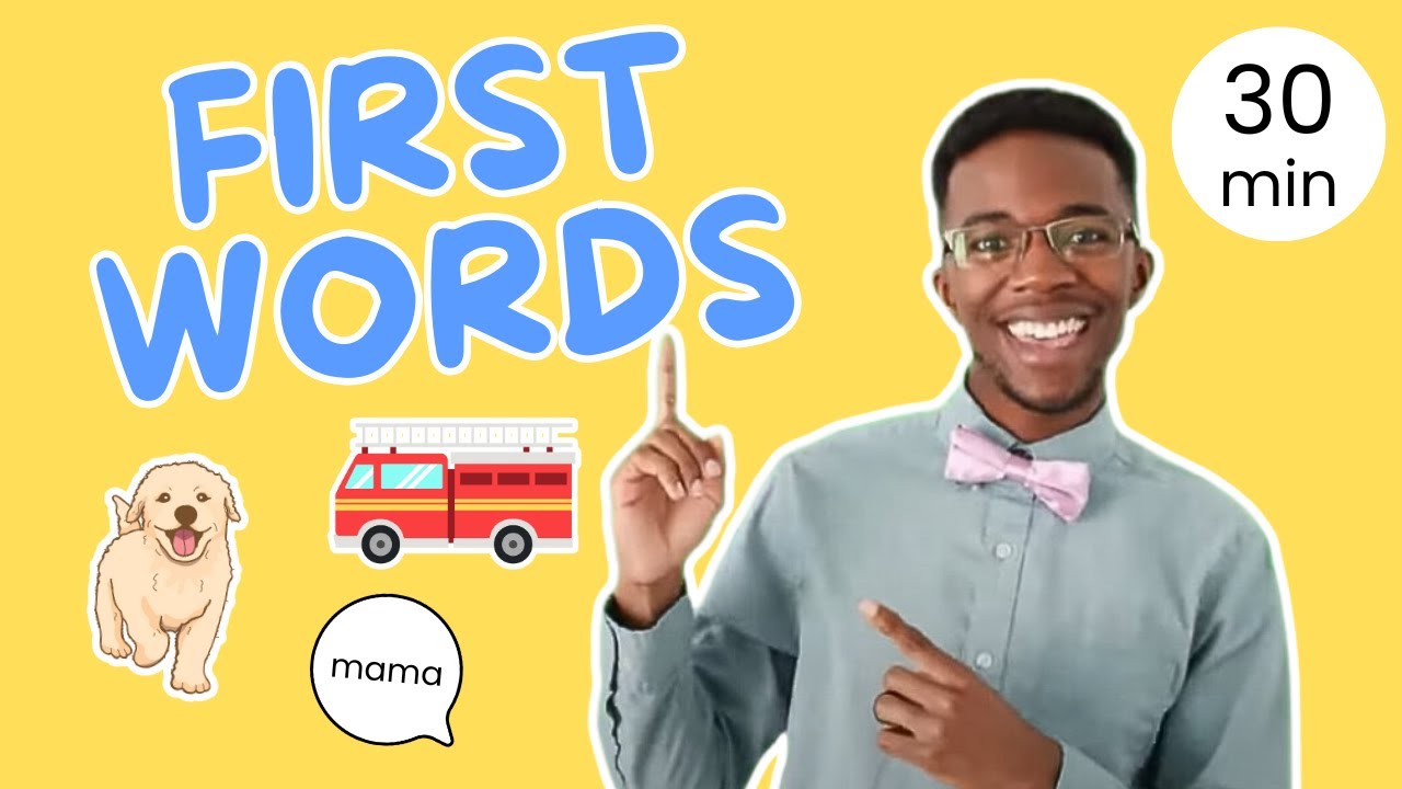 Toddler First Words Compilation | Animals, Colors & More! Learning ...