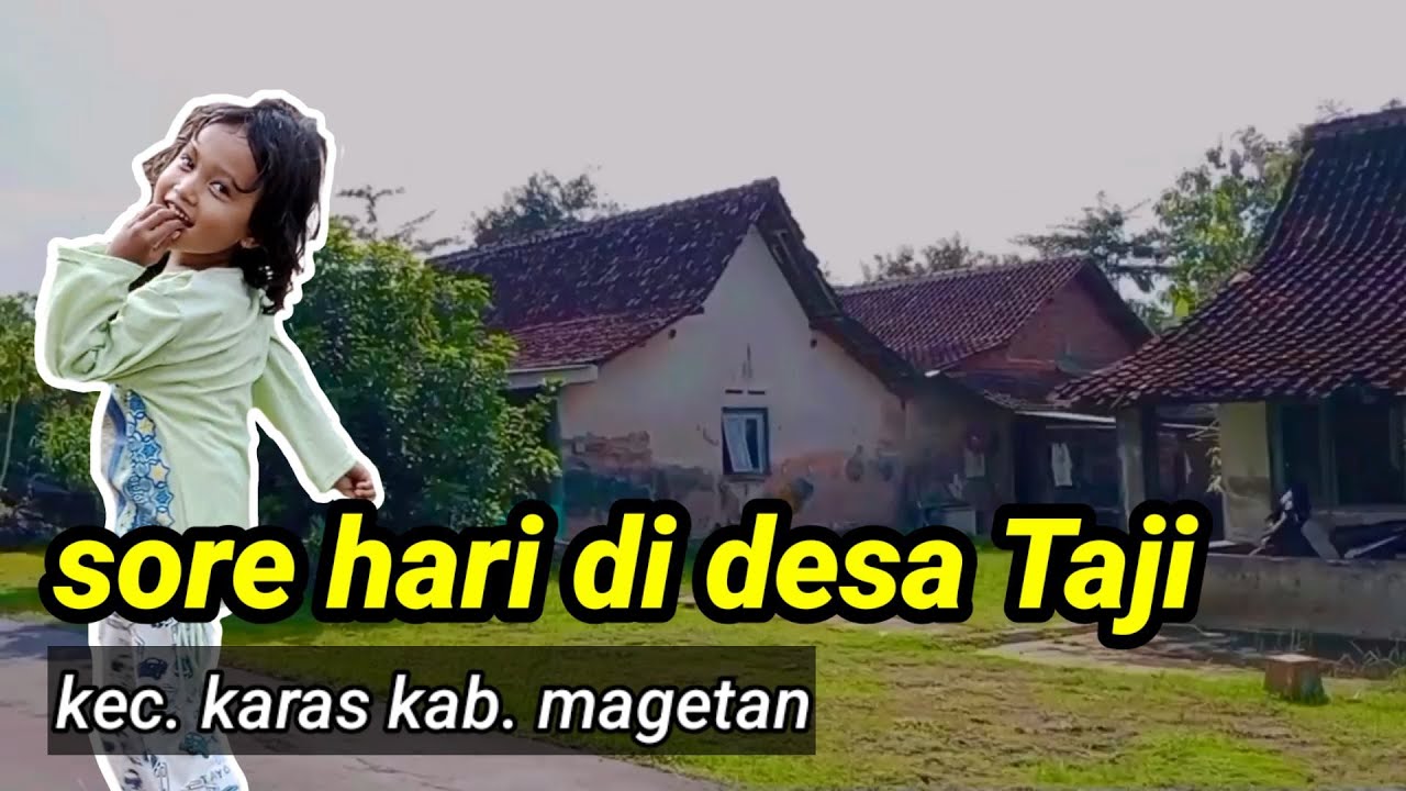 suasana kampung jawa di sore hari,di desa Taji,suasana pedesaan magetan ...