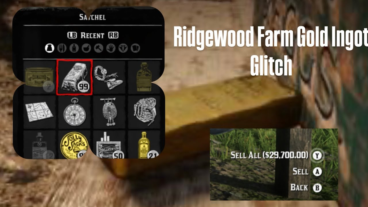 RDR2 - Ridgewood Farm Gold Ingot Glitch 2025 - YouTube