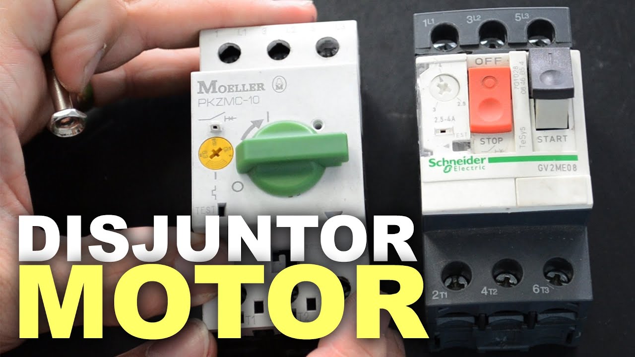 Disjuntor motor para acionamento e proteção de motores elétricos - YouTube