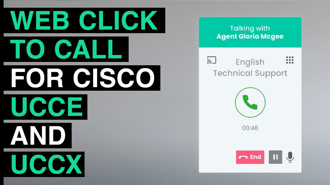 Web Click to Call for Cisco UCCE and UCCX - YouTube