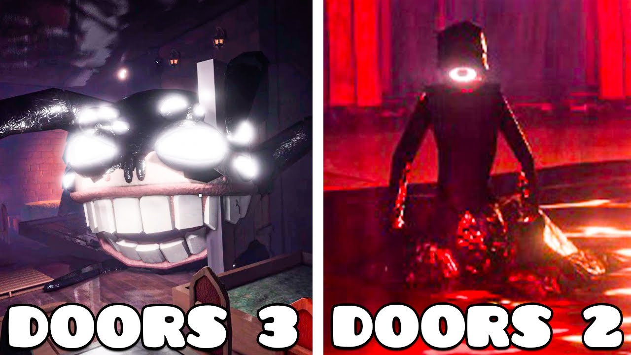 Roblox DOORS 2 vs DOORS 3 THE CASTLE!! - YouTube