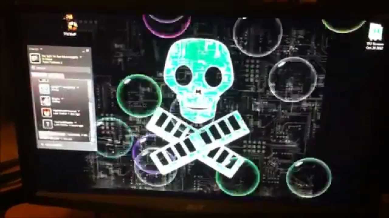 Windows 7 Bubbles Screensaver Glitched, Going Warp Speed • - YouTube