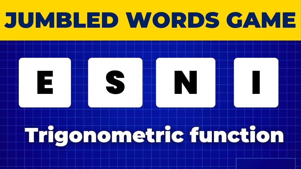 4 Letters Jumbled Words Game - Can You Unscramble These Math Terms ...