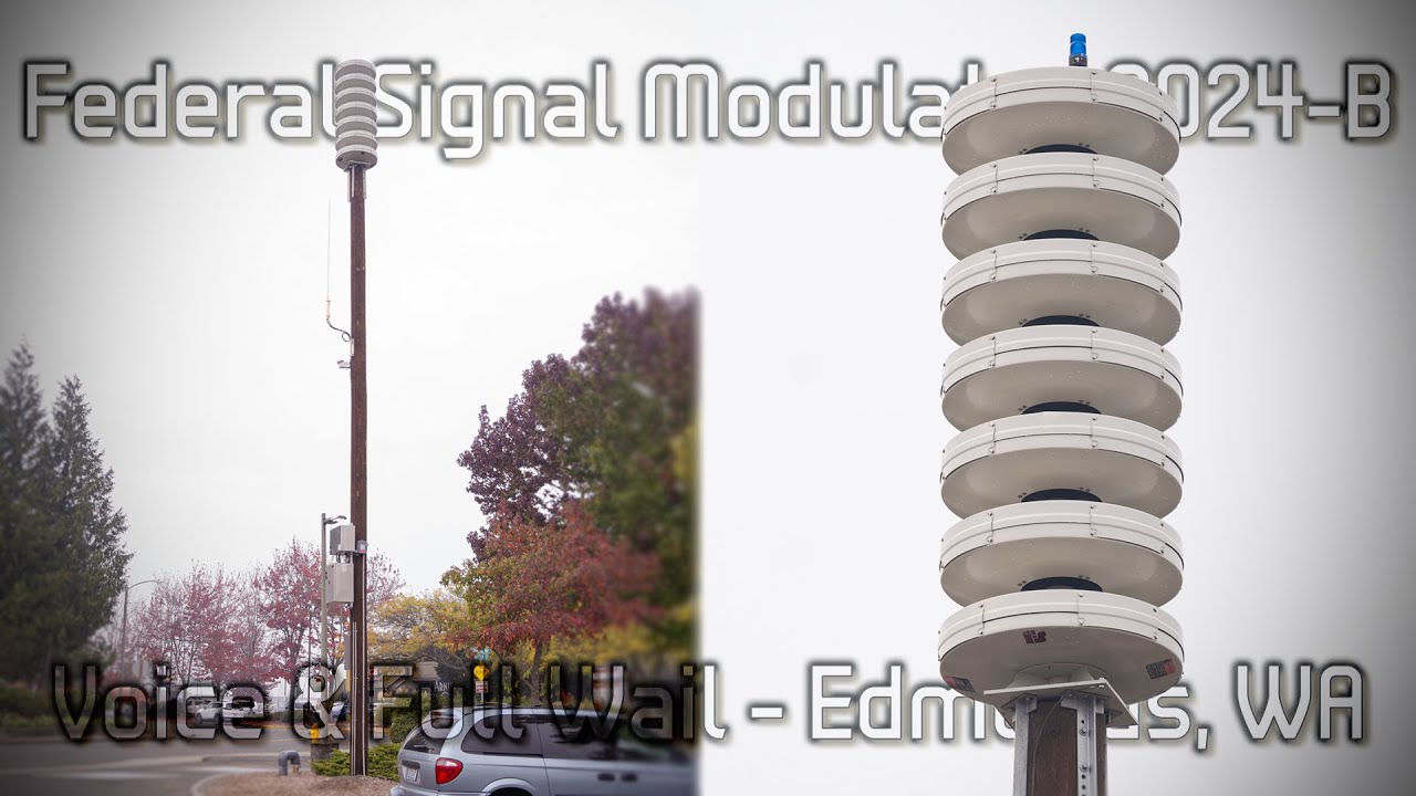 Federal Signal Modulator 6024-B | Edmonds, WA (10/20/22) - YouTube