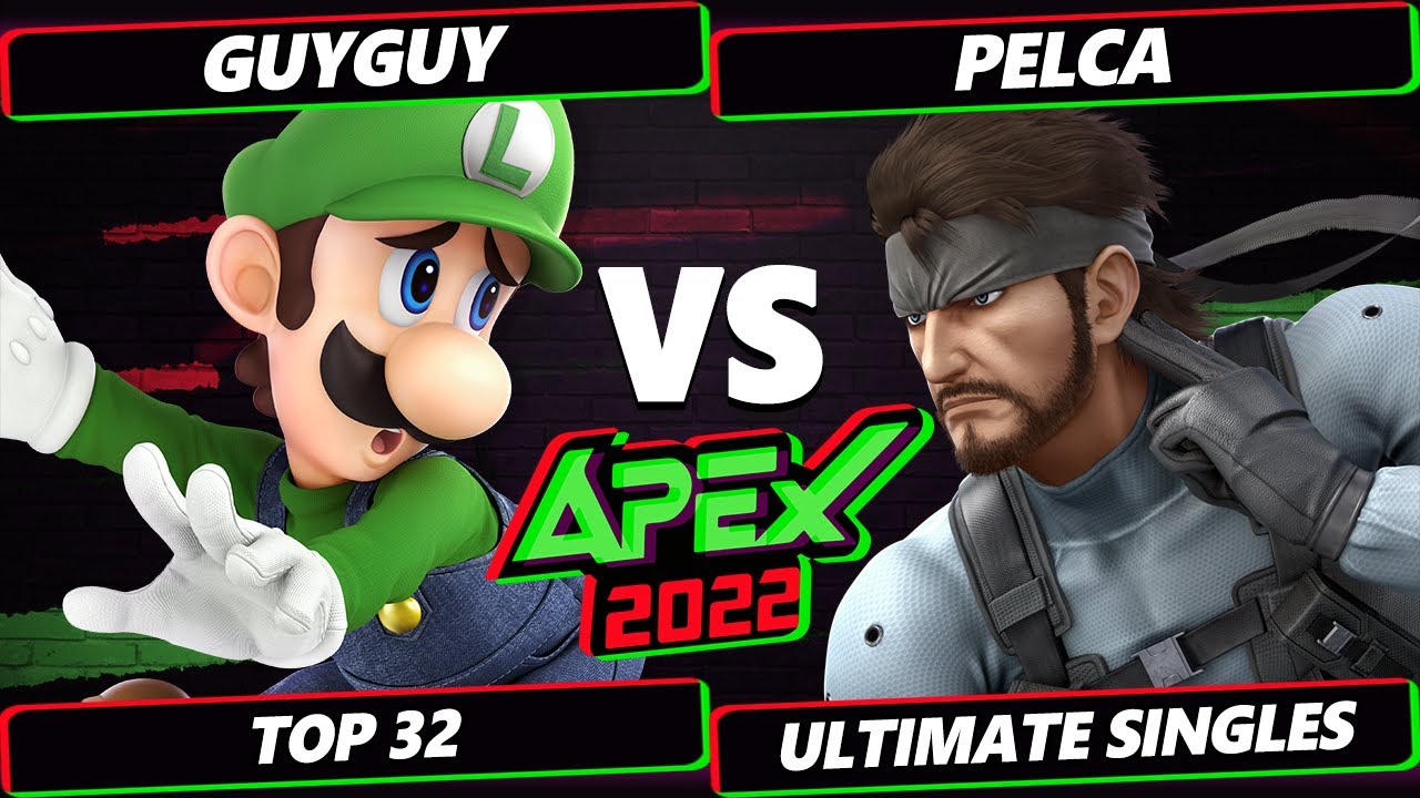 Apex 2022 - GuyGuy (Luigi) Vs. Pelca (Snake) SSBU Ultimate Tournament ...