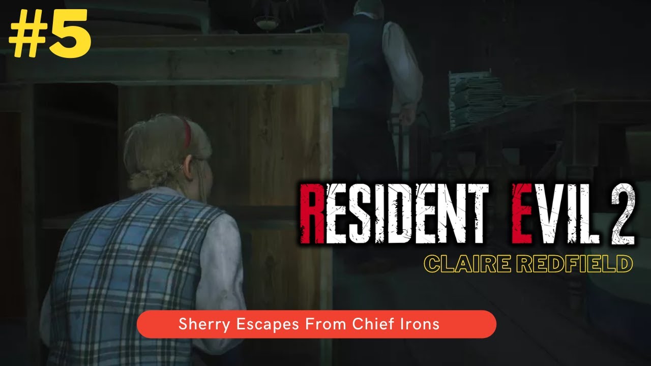 Sherry Escapes From Chief Irons! Resident Evil 2 - Walkthrough Part 5 ...