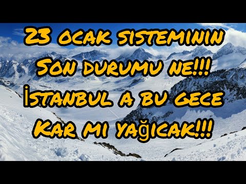 İstanbul a bu gece kar yağıcak mı? İSTE CEVABI!!!