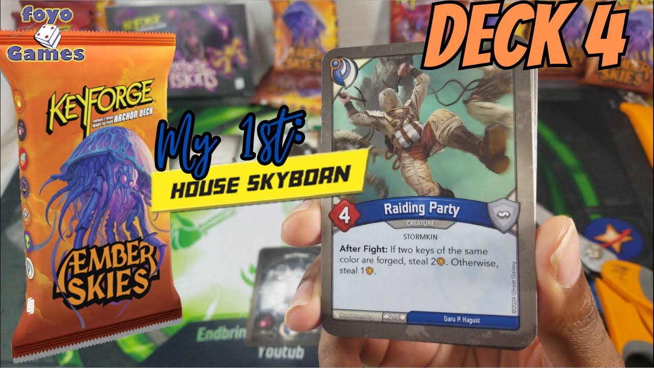 KeyForge - Aember Skies | Deck 4 (1st House SkyBorne!) - YouTube